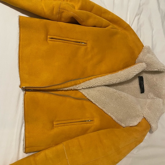 Zara | Jackets & Coats | Zara Yellow Jacket | Poshmark